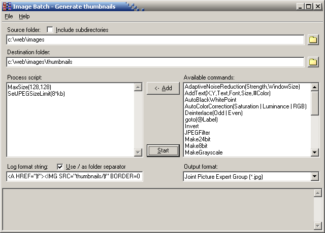 Image Analyzer Batch Processing help